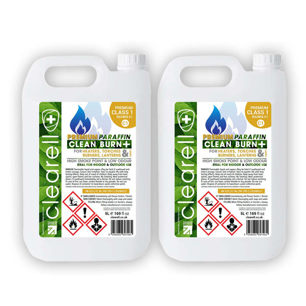 Clearell 4L to 200L | CLEAN BURN | Premium Paraffin | Clean Oil for Al