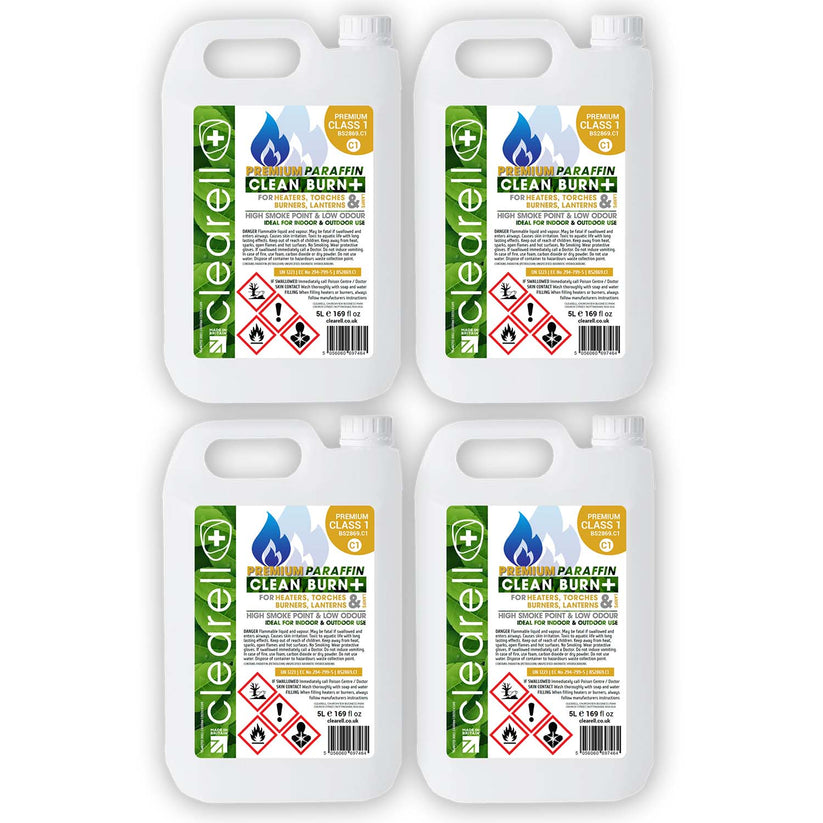 Clearell 4L to 200L | CLEAN BURN | Premium Paraffin | Clean Oil for Al